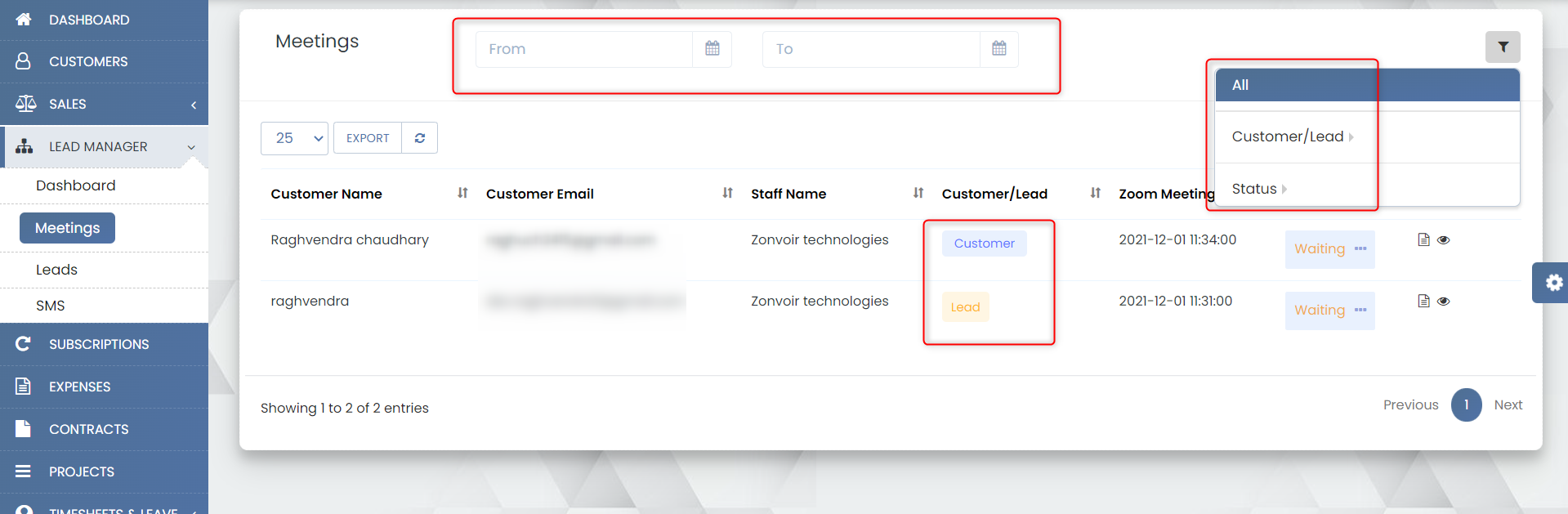 Lead Manager Module for Perfex CRM by zonvoir | CodeCanyon